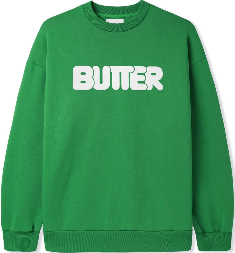 SUDADERA BUTTER GOODS ROUNDED LOGO Grass | Online